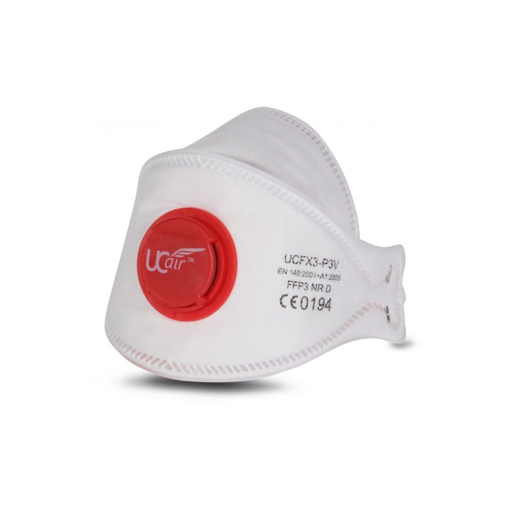 Ultimate UCFX3-P3V FFP3 Fold Flat Dust Masks x 10